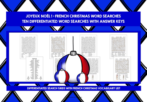 FRENCH CHRISTMAS WORD SEARCHES #2 | Teaching Resources