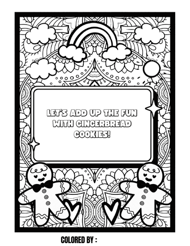 Gingerbread Math Activity, Door Decorations Saying, Word Wall ...
