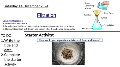 GCSE Chemistry Filtration: Complete Lesson | Teaching Resources