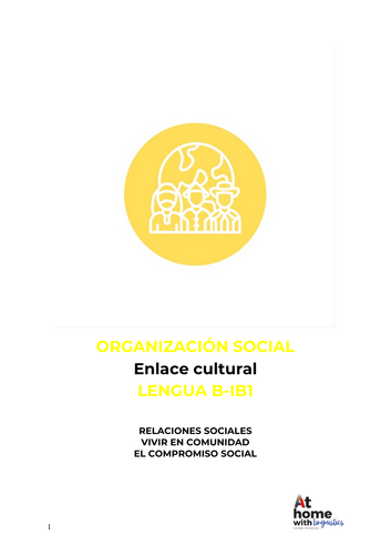 Spanish Cultural Link Social Organisation Language B IB1 | Teaching ...