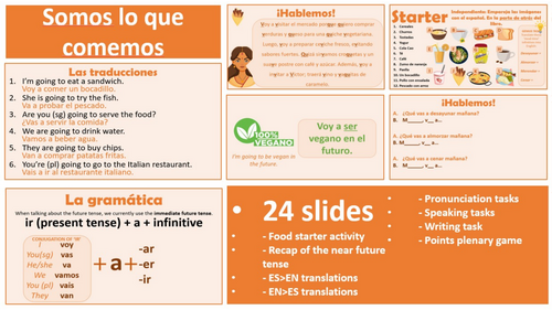 2026 Spanish AQA GCSE Module 4.2 - Somos lo que comemos | Teaching ...