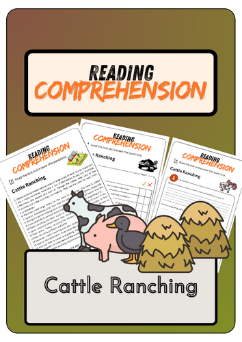 Reading Comprehension - Cattle Ranching + Solutions | Teaching Resources
