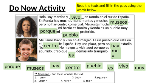 KS3 Spanish - Viva 1 Module 5 - Mi ciudad | Teaching Resources