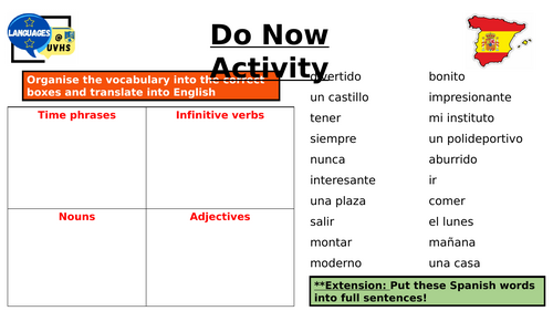 KS3 Spanish - Viva 2 Module 1 - Las vacaciones | Teaching Resources