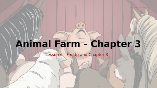 Full KS3 SOW: Animal Farm | Teaching Resources