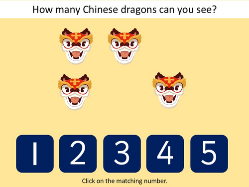 Chinese New Year of the Snake 2025 Subitising Game | Teaching Resources
