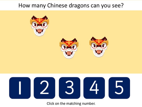 Chinese New Year of the Snake 2025 Subitising Game | Teaching Resources