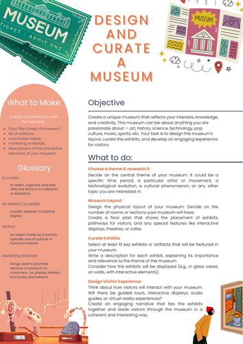 Mixed Level Class - create a museum, design a city, write a newspaper ...