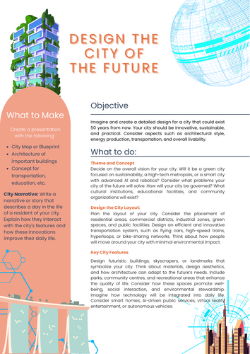 Mixed Level Class - create a museum, design a city, write a newspaper ...