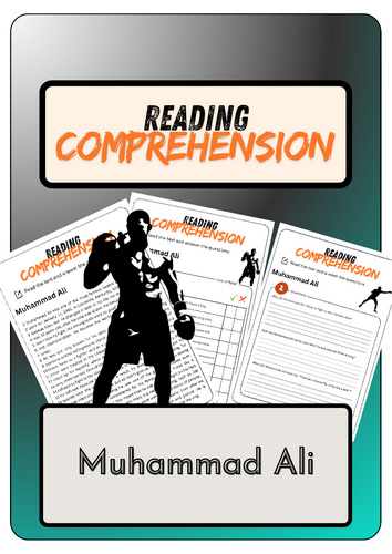 Reading Comprehension - Muhammad Ali + Solutions | Teaching Resources