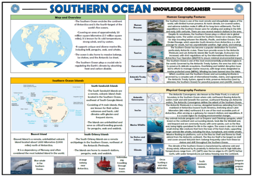 The Southern Ocean - Knowledge Organiser! | Teaching Resources