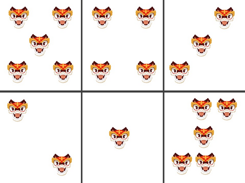 Chinese New Year of the Snake 2025 Subitising Game | Teaching Resources