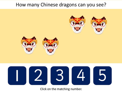 Chinese New Year of the Snake 2025 Subitising Game | Teaching Resources