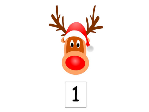Rudolph The Red-Nosed Reindeer Numbers 1 to 20 | Teaching Resources