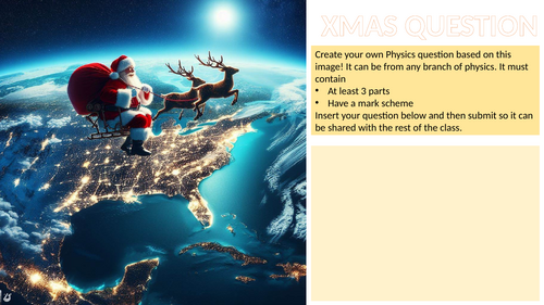 CHRISTMAS FUN PHYSICS SCIENCE STARTERS | Teaching Resources