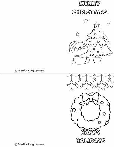 christmas card to parents from student template / Printable Holiday ...
