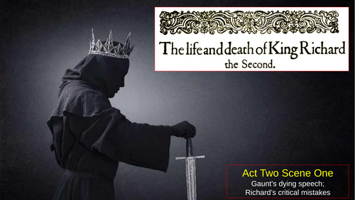 Richard II A Level Literature (AQA B) | Teaching Resources