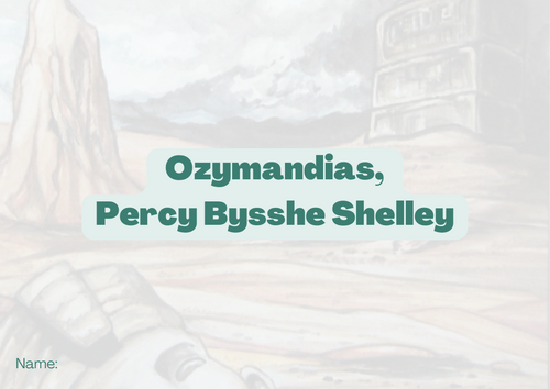 Ozymandias, Percy Shelley, Study Booklet (AQA) | Teaching Resources