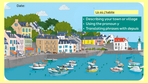 NEW GCSE French Module 7 La ou j'habite | Teaching Resources