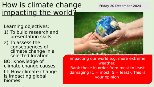 Climate change SOW | Teaching Resources