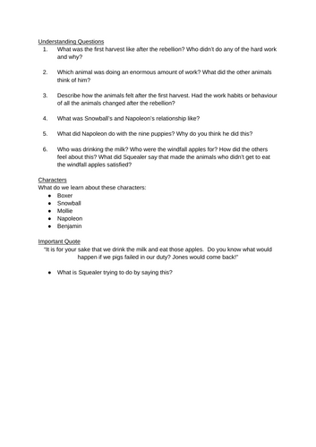 N5 Critical Essay "Animal Farm" George Orwell | Teaching Resources