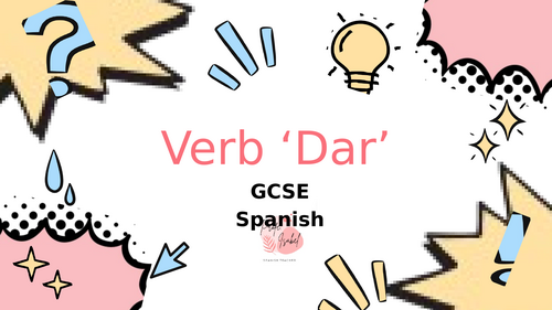 Verb Dar | Teaching Resources
