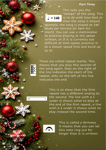Acoustic Guitar Christmas by Dan Lewis | Teaching Resources