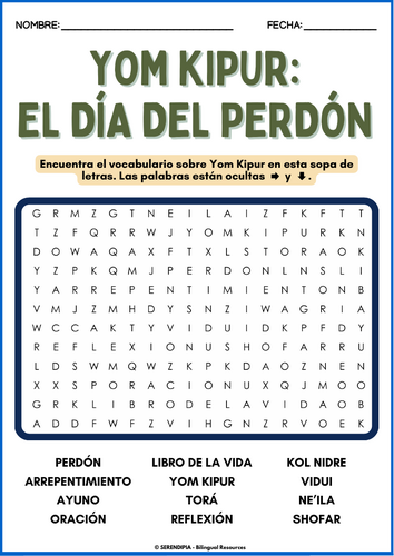 Yom Kippur: Historia y Tradiciones | LECTURA & ESCRITURA | Spanish No ...