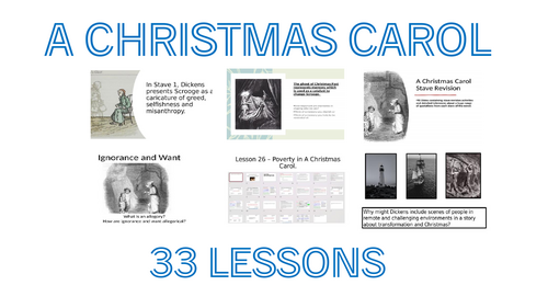 A Christmas Carol Scheme of Learning 33 lessons | Teaching Resources