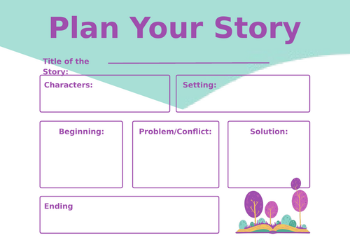 Narrative Writing Plan- Story writing plan editable | Teaching Resources