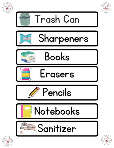 Bright and Organized: 42 Fun Kindergarten Classroom Labels to Inspire ...