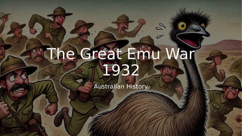 Australian History - The Great Emu War 1932 | Teaching Resources