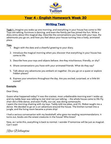 30. Year 4- Creative Writing & Spelling | Teaching Resources
