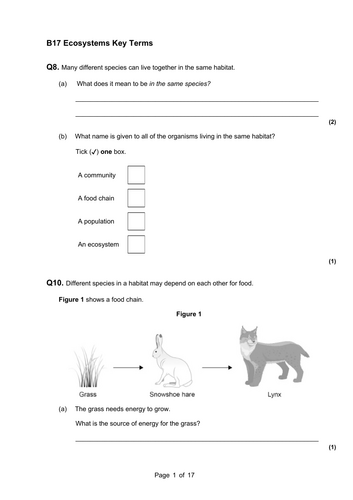 Introduction to Ecosystems | Teaching Resources