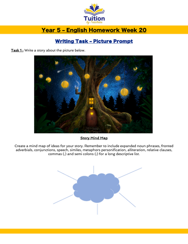 20. Year 5 - Creative Writing & Spelling | Teaching Resources
