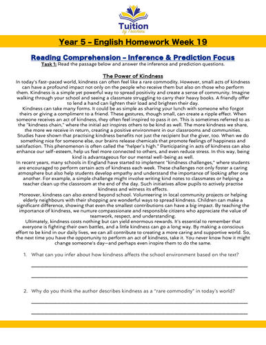 19. Year 5 - Reading Comprehension & Commas to Clarify Meaning ...