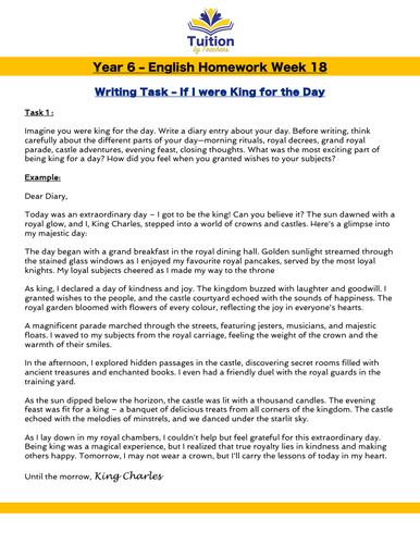 18. Year 6 - Creative Writing & Spelling | Teaching Resources