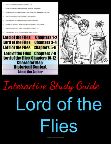 Lord of the Flies: Flipbook Study Guide | Teaching Resources