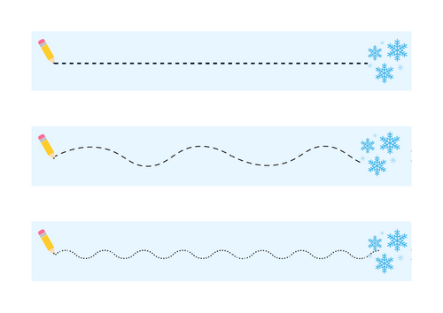 Pre-writing patterns: Winter | Teaching Resources