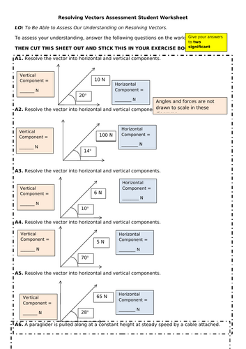 Resolving Vectors (OCR A-Level Physics) | Teaching Resources Resolving Vectors (OCR A-Level Physics) | Teaching Resources
