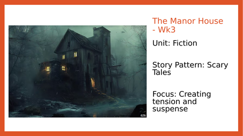 The Manor House- Talk for Writing- Scary tale- Tension and suspense ...