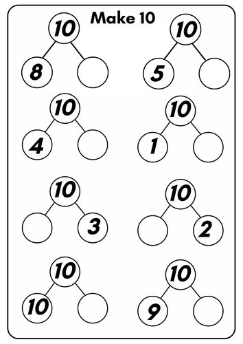 Number Bonds to 10 and 20 | Teaching Resources