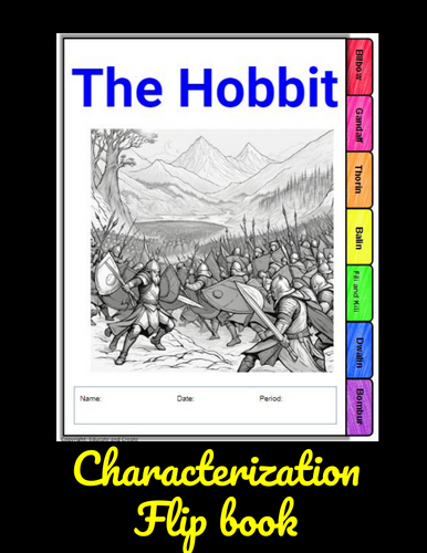 The Hobbit: Characterization Flip book | Teaching Resources