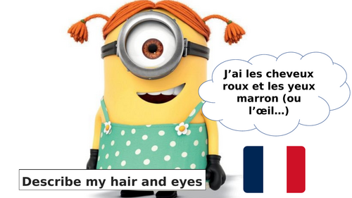 03. French Year 7. Unit 3: Description physique (les yeux et les ...