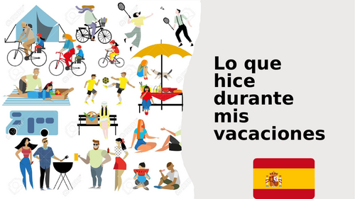 11.GCSE SPANISH: Las vacaciones- part 2: Lo que hice durante las ...
