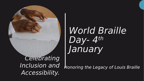 Braille Day Presentation , Worksheet and Answer Key | Teaching Resources