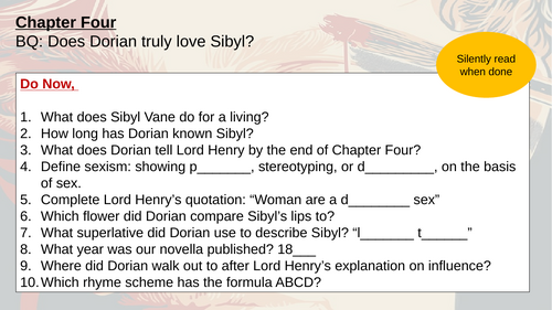 The Picture of Dorian Gray Full Scheme of Work for KS3 | Teaching Resources