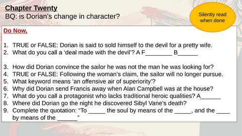The Picture of Dorian Gray Full Scheme of Work for KS3 | Teaching Resources