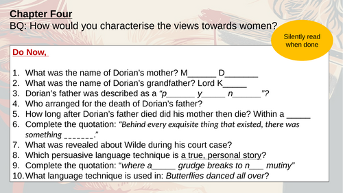 The Picture of Dorian Gray Full Scheme of Work for KS3 | Teaching Resources