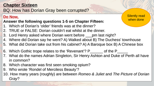 The Picture of Dorian Gray Full Scheme of Work for KS3 | Teaching Resources